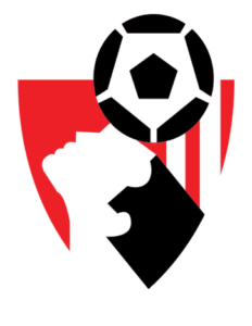 【ボールを操るサッカー選手のエンブレム】AFCボーンマス 【プレミアリーグ】 | football-emblem