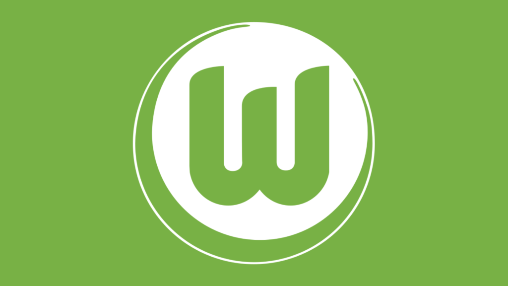 【城の上に立つ狼を表す「W」のエンブレム】VfLヴォルフスブルク【ブンデスリーガ】 | football-emblem