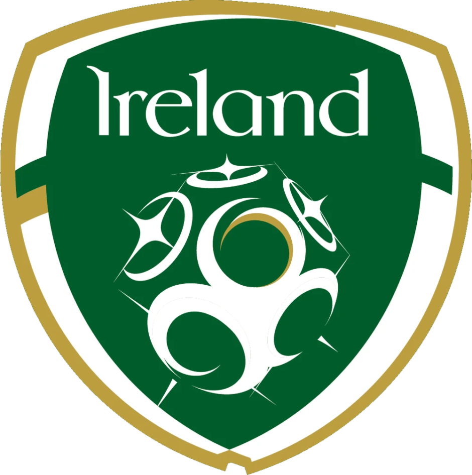 【三つ葉の象徴「シャムロック」のエンブレム】アイルランド共和国代表【各国代表】 | football-emblem